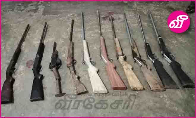 துப்பாக்கி தயாரிப்பு தொழிற்சாலை முற்றுகை ; மூவர் கைது - 10 ...